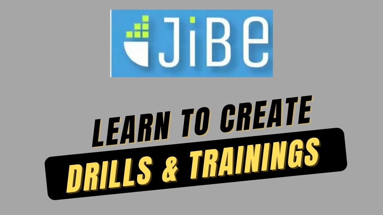 Create drills & trainings in jibe software - YouTube