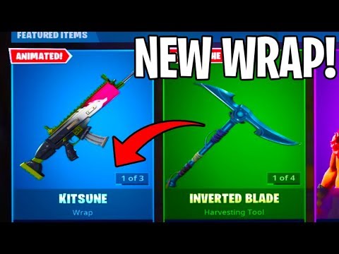 The NEW KITSUNE WRAP in FORTNITE... (KITSUNE WEAPON WRAP) Fortnite Item ...