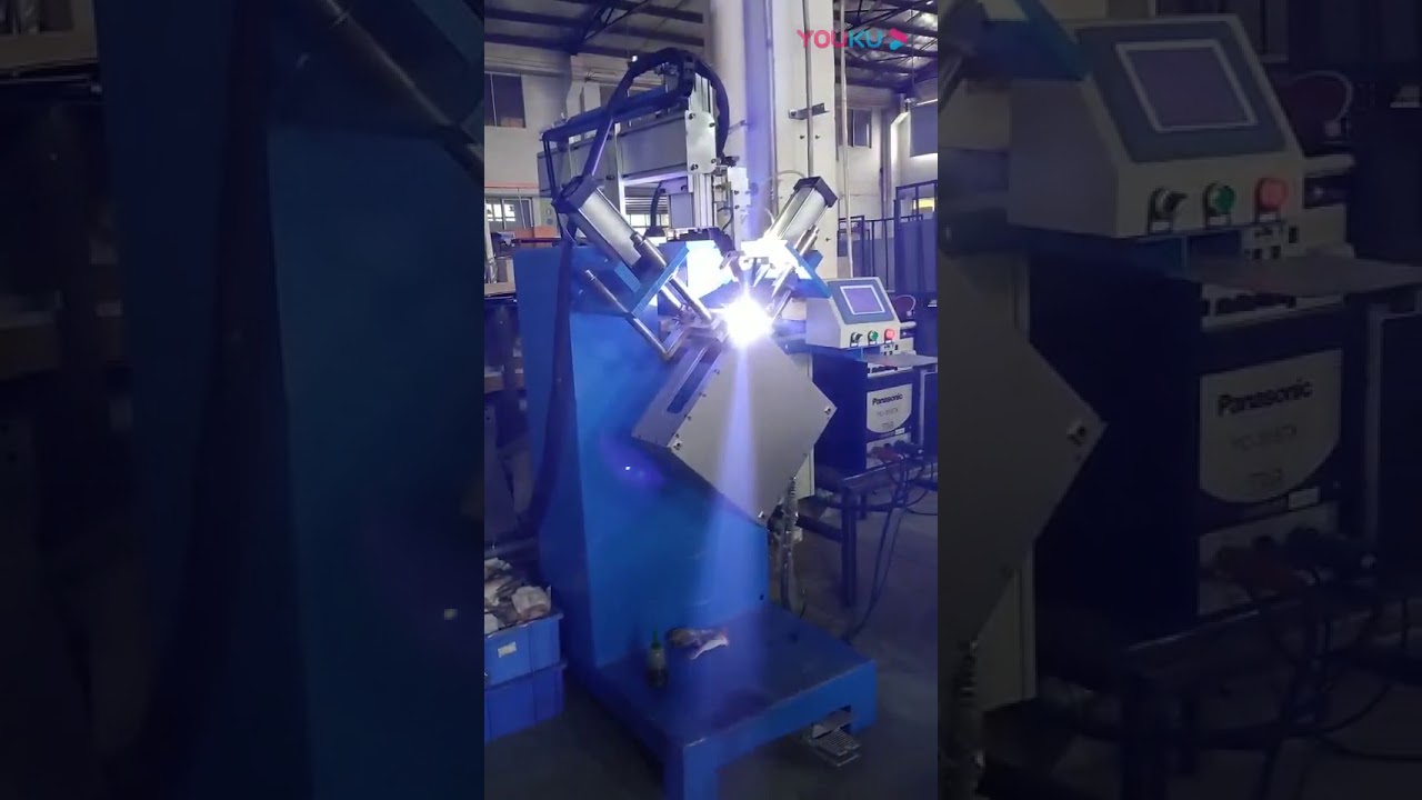 corner seam welding machine - YouTube