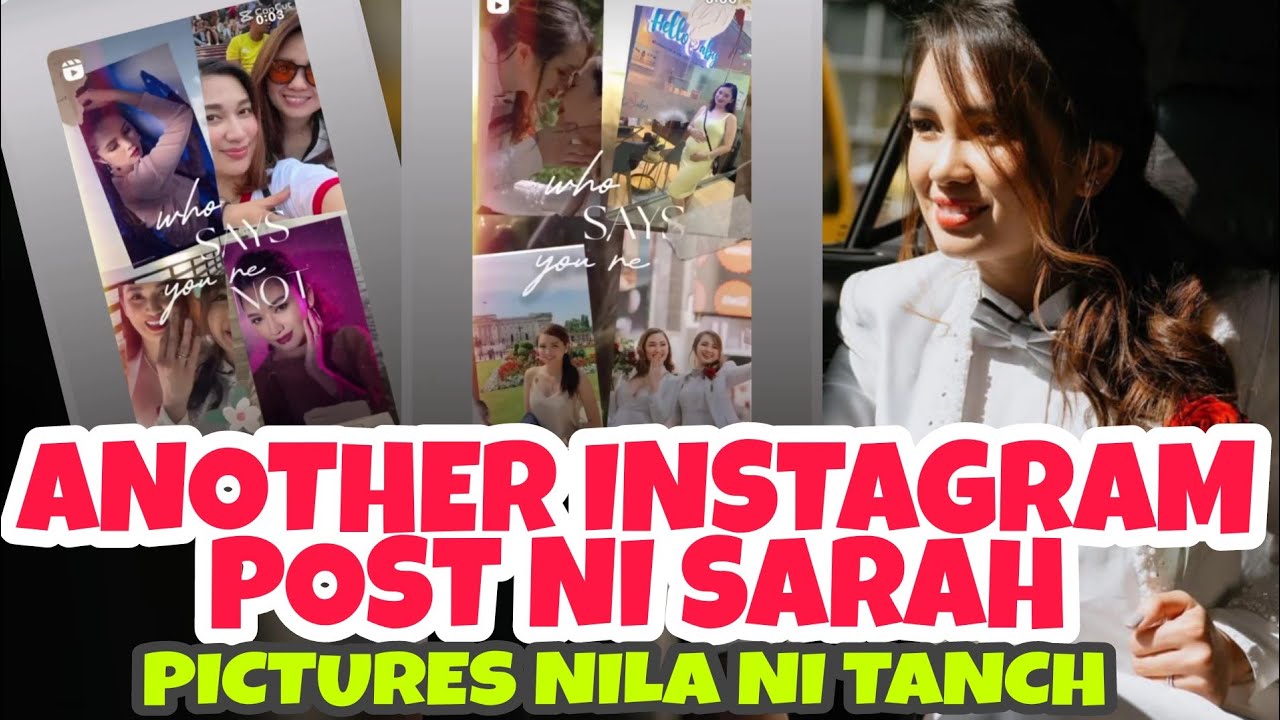 TEAM TARAH UPDATE.. INSTAGRAM POST UPDATE NI SARAH.. PICTURES NILA NI TANCH.. ️ ️ - YouTube