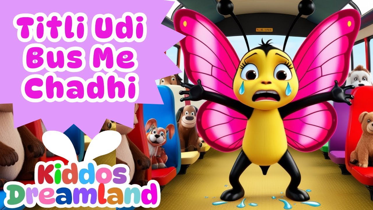Titli Udi Bus Me Chadhi - तितली उड़ी | Popular Hindi Rhymes For ...