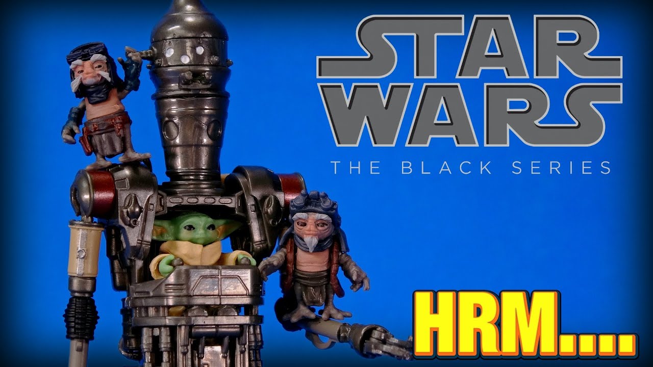 Star Wars Black Series Mandalorian IG-12 Grogu and Anzellans Action ...