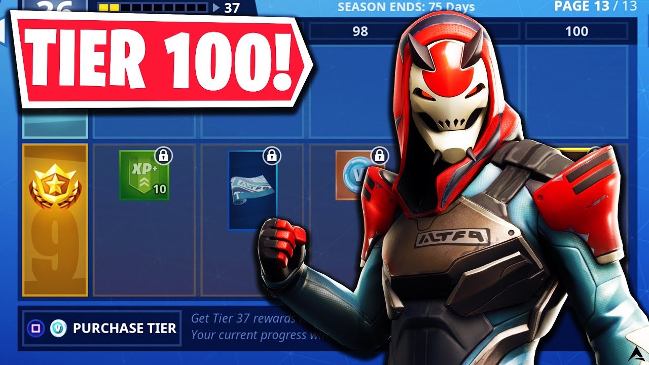 *NEW* Season 9 Battle Pass on Fortnite! All 100 Battle Pass Tiers ...