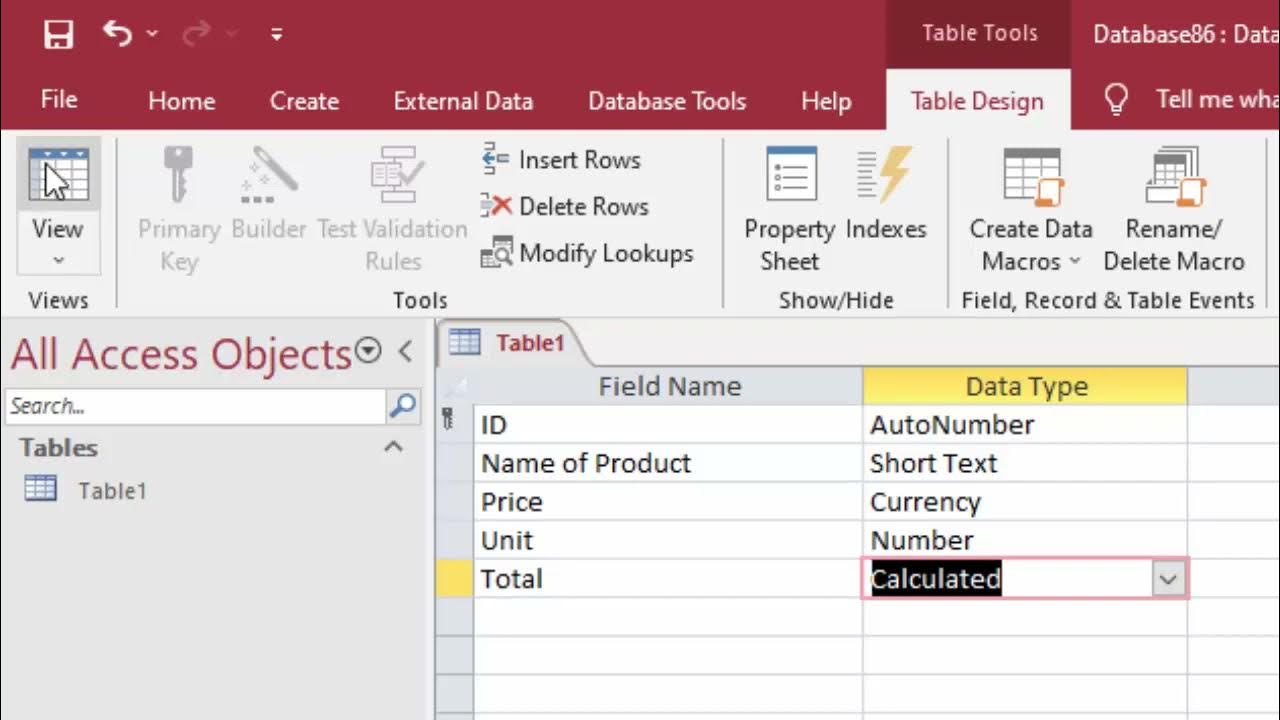 Calculate tax in Microsoft Excel and Microsoft Access@COMPUTEREXCELSOLUTION - YouTube