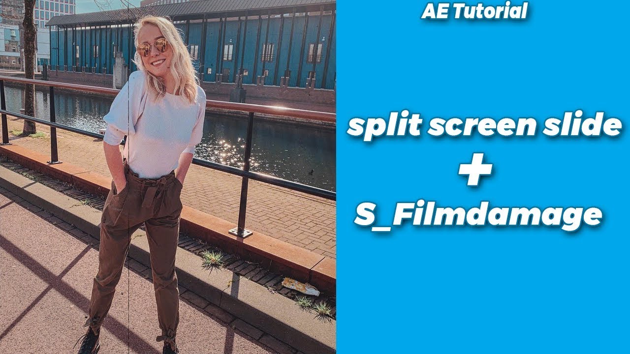 AE Tutorial | Split Screen Slide + S_FilmDamage - YouTube