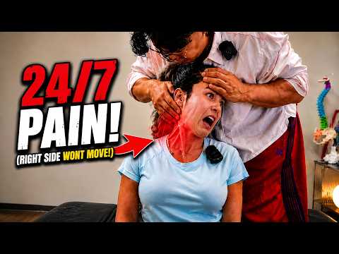 **MOST PAINFUL** NECK GETS CRACKED! 😱 | Emotional Headache Relief | Chiropractic Pain | Dr Tubio