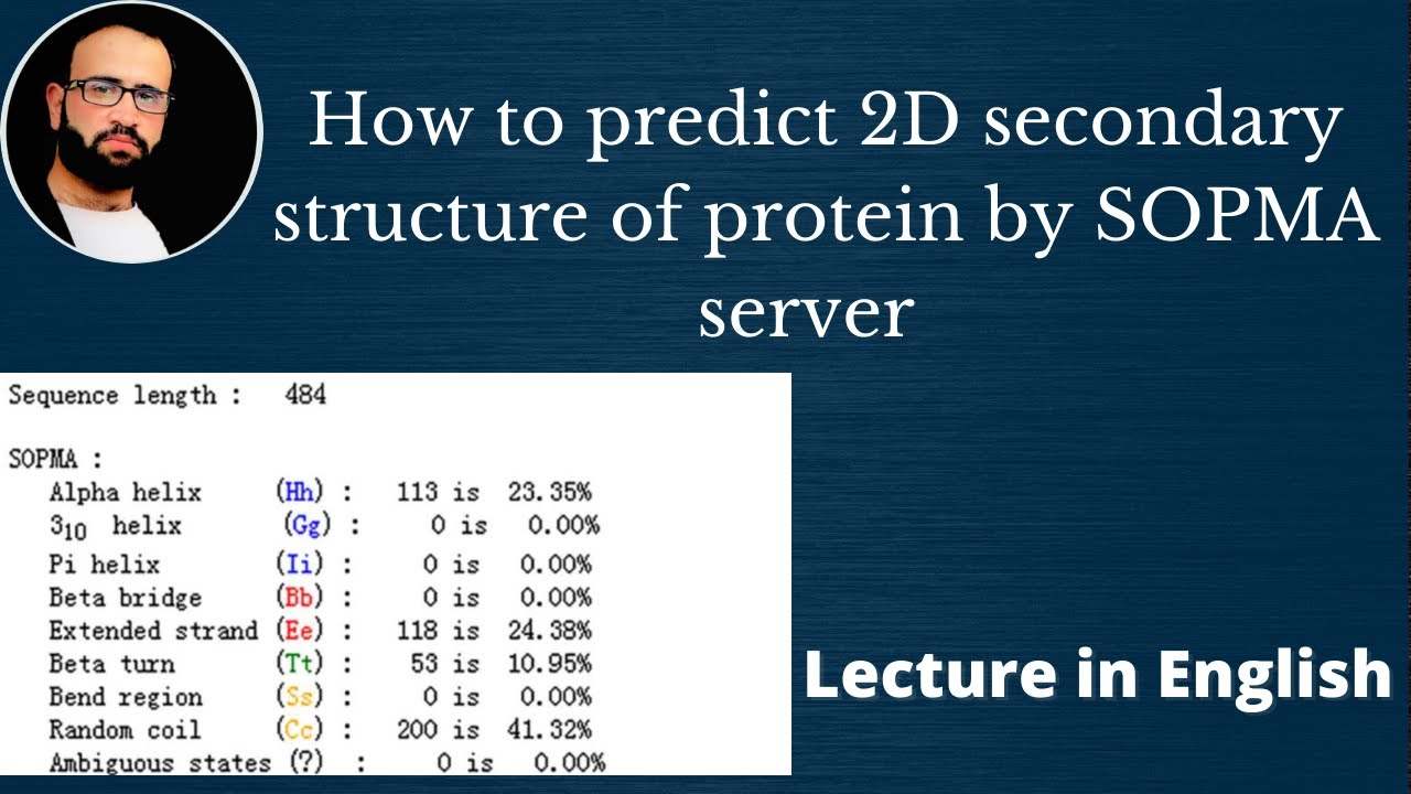 SOPMA Server. How to predict 2D secondary structure of protein by SOPMA ...