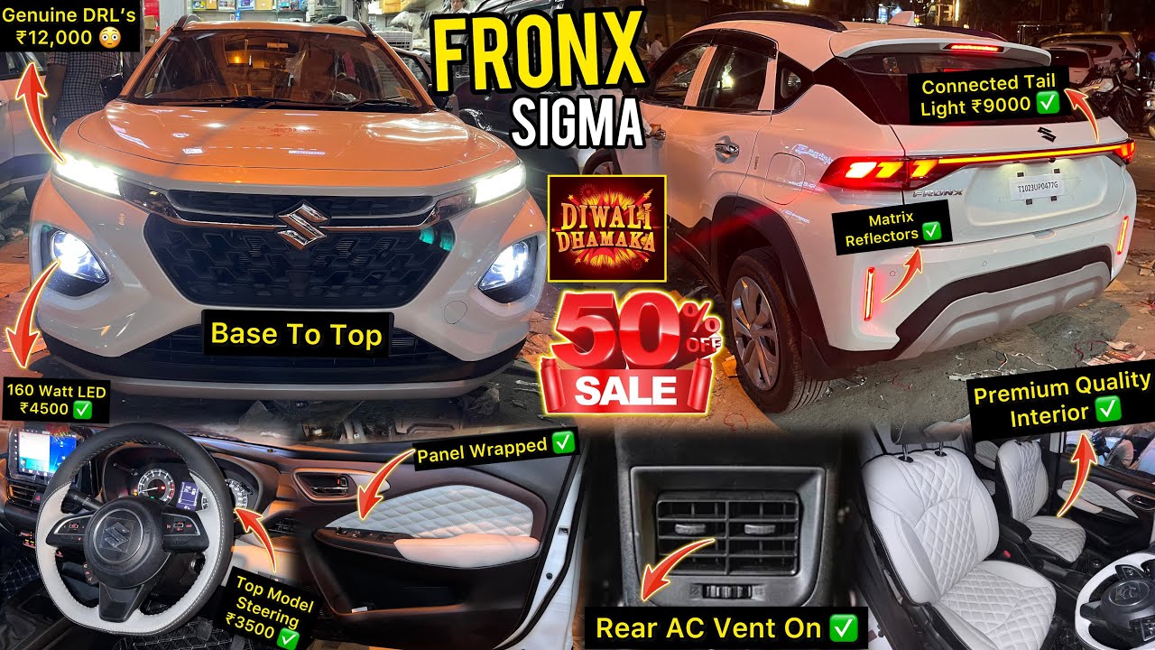 Fronx Sigma Base to Top Modification With Price 2023 Fronx Base to Top ...