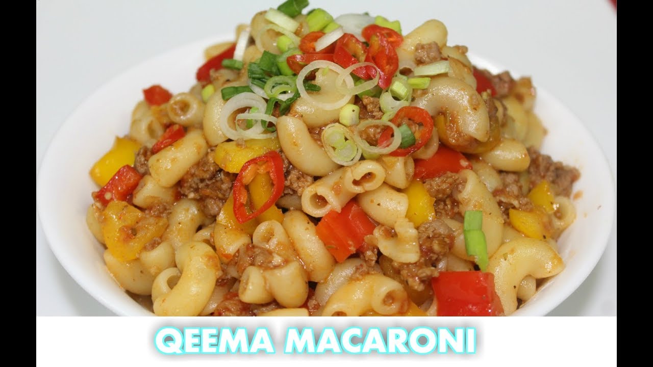 QEEMA MACARONI || MINCED MEAT PASTA || GROUND BEEF MACARONI /PASTA ...