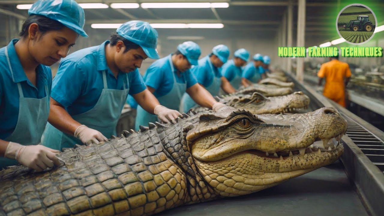 How artisans create million-dollar products from giant crocodile skin ...