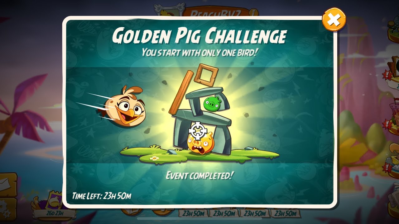 Angry Birds 2 Golden Pig Challenge How To Play Golden Pig Challenge ...