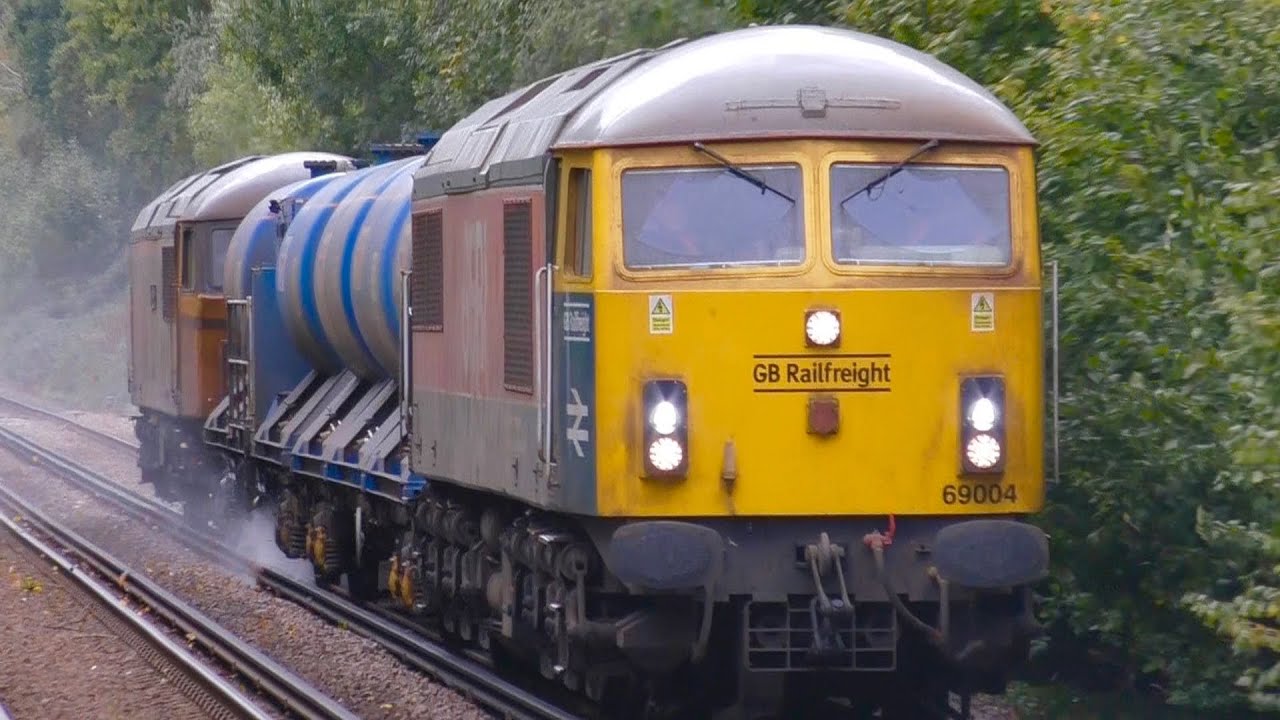 GBRf Class 69s On RHTT - 69002 + 69003 & 69004 + 69001 At Tonbridge ...