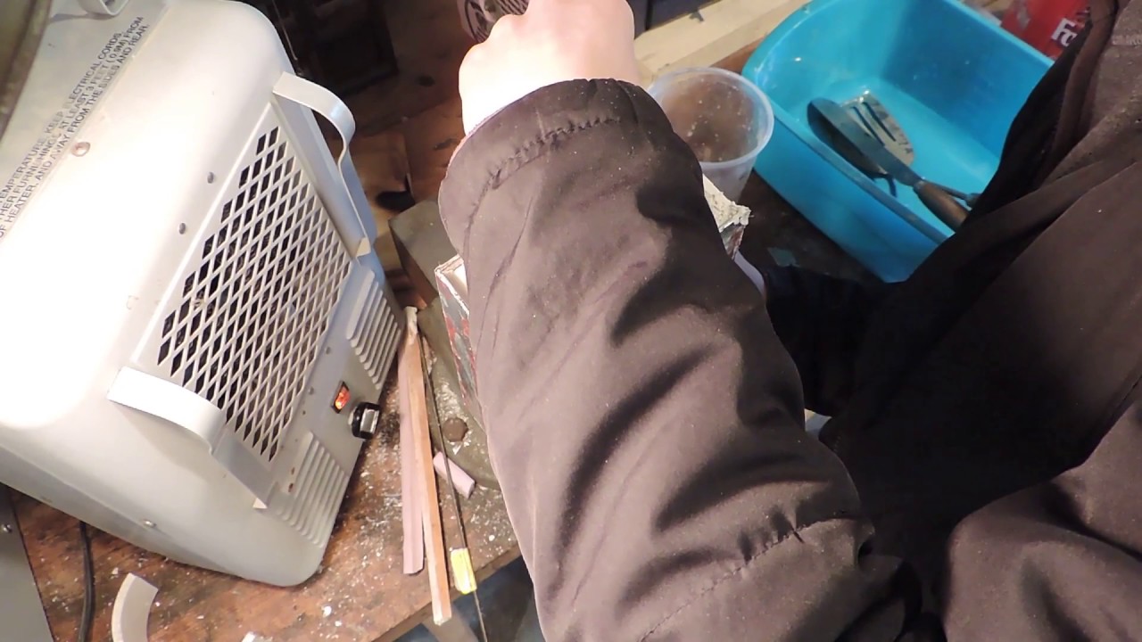 Aluminum casting, from start to finish using a plaster mold - YouTube