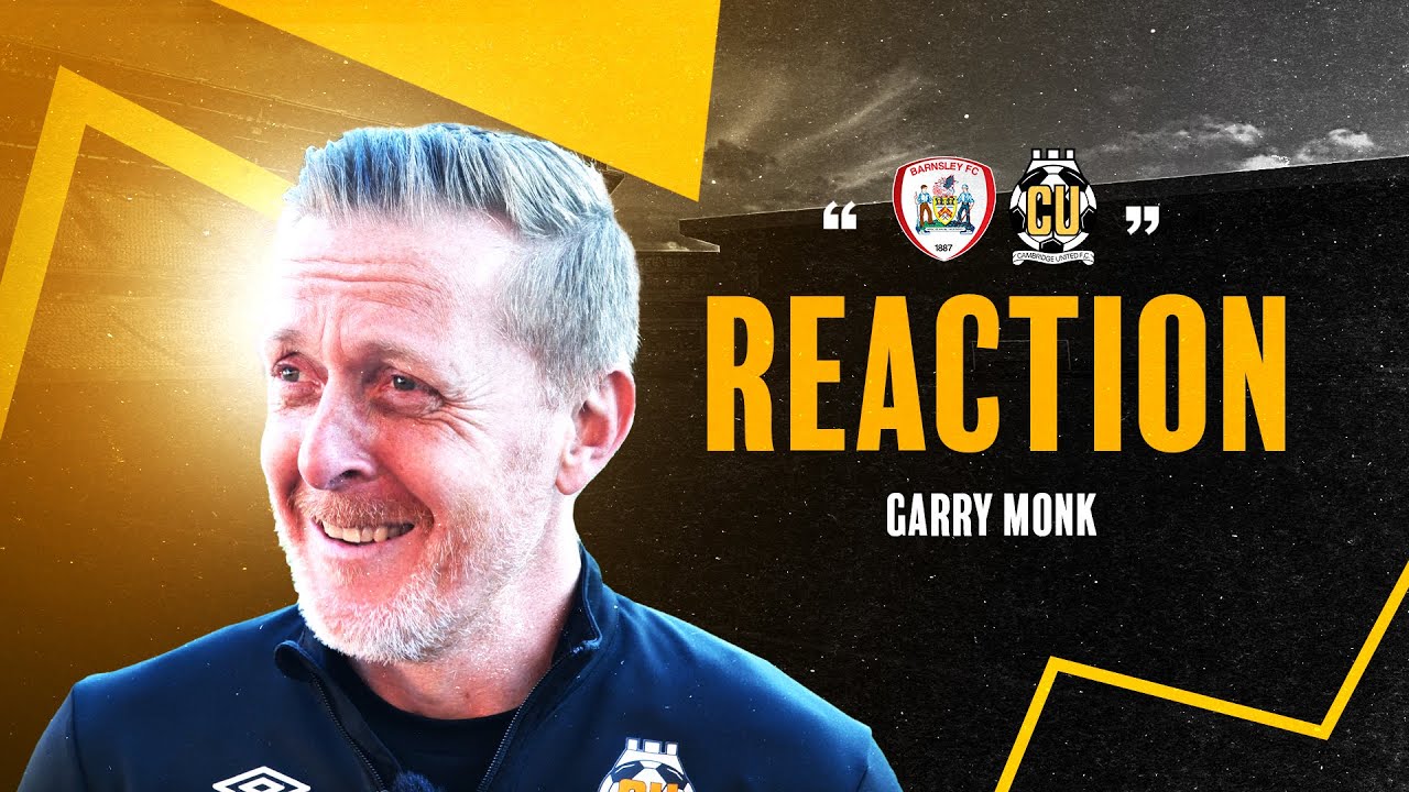 Barnsley 0-2 Cambridge United | Garry Monk reaction - YouTube