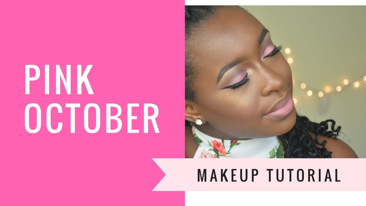 Pink October Inspired Makeup tutorial - YouTube