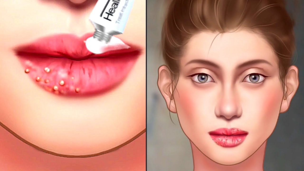 lip care makes lip hydrated and soft asmr .lip cleansing - YouTube