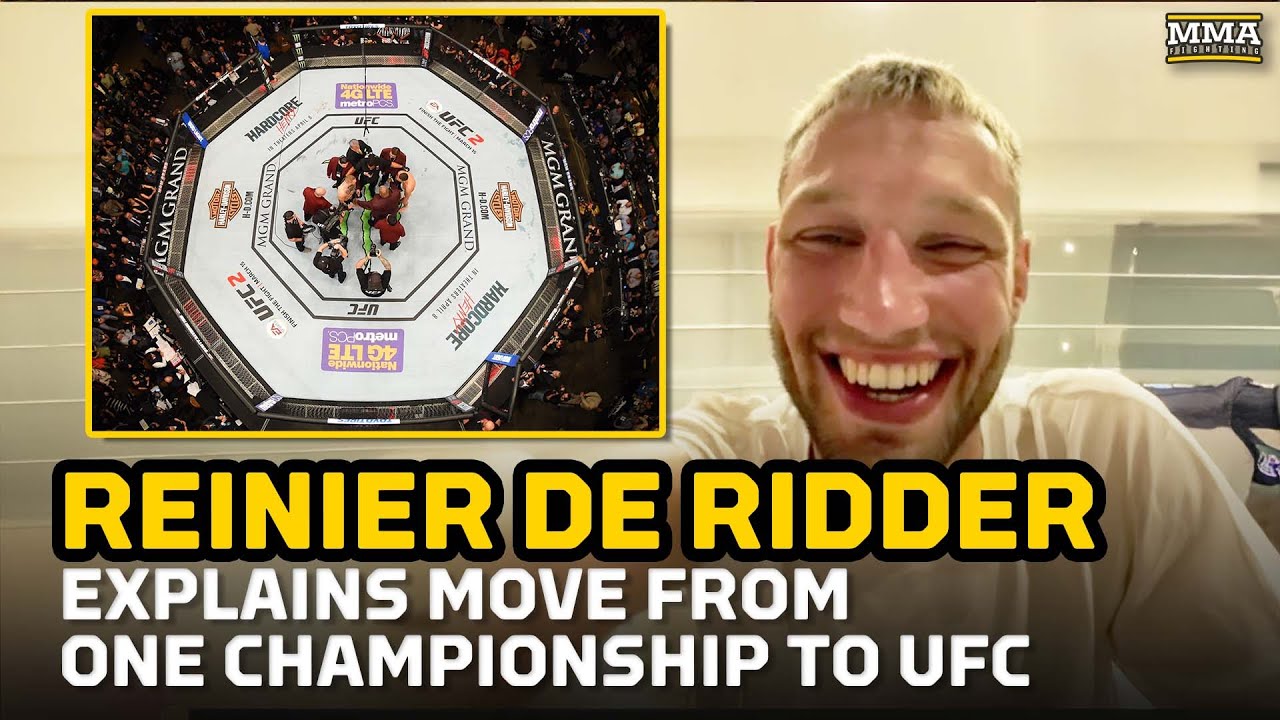 Reiner de Ridder: Signing with UFC Got More Attention Than Winning 2 ...