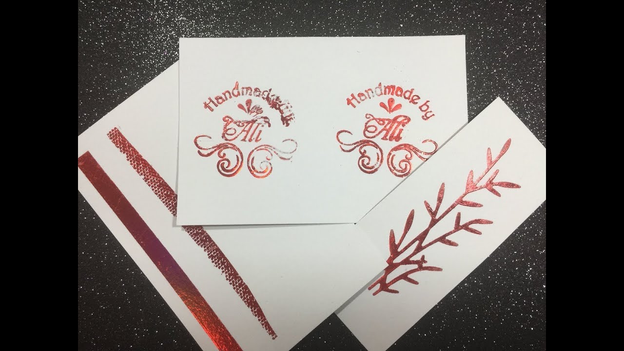 Foiling Techniques without a Foiling Machine Part 1 - YouTube