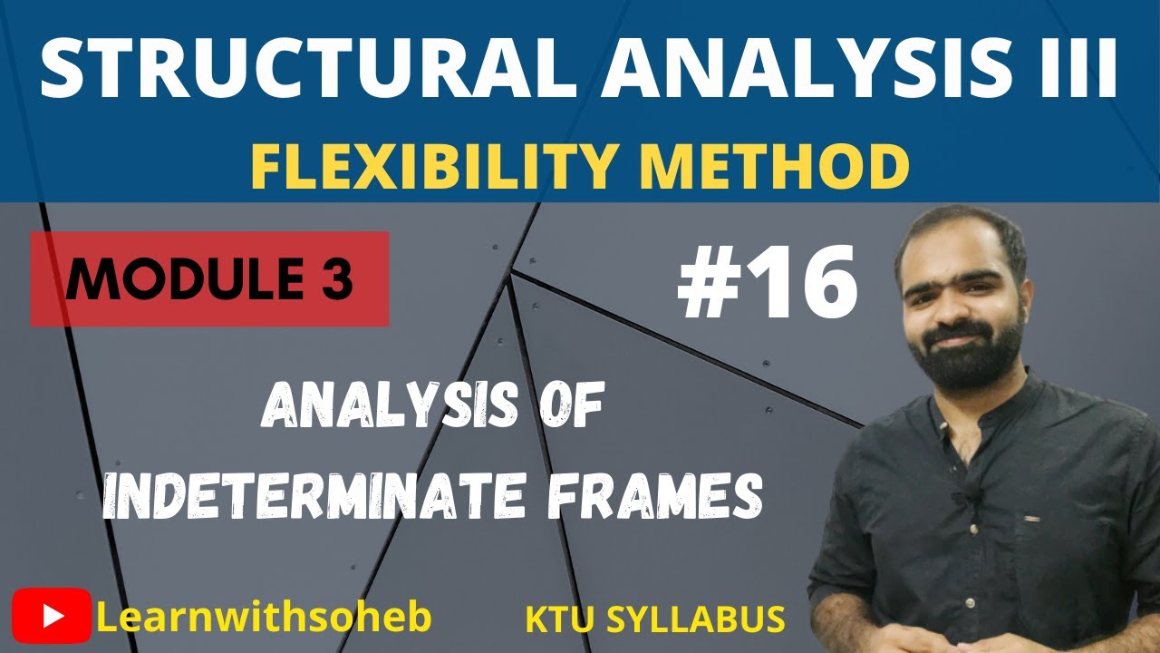 Analysis of Indeterminate Frames | Flexibility Method | KTU S7 CIVIL | SA3| - YouTube