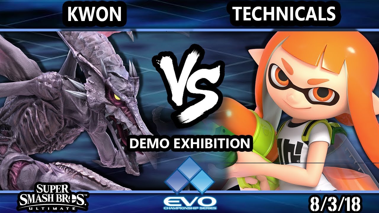 Evo Demo SSBU - Kwon (Ridley) Vs. Technicals (Inkling) Smash Ultimate ...