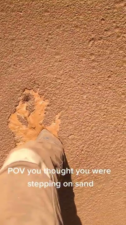 POV: Stepping on sand - YouTube
