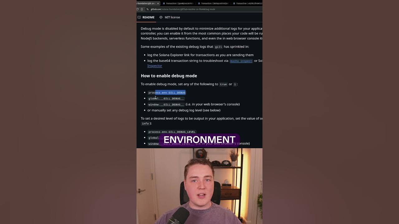 debug #solana transaction with gill and #typescript - YouTube