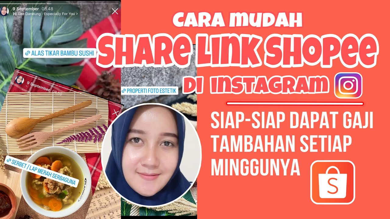 Cara share link shopee di instagram - YouTube