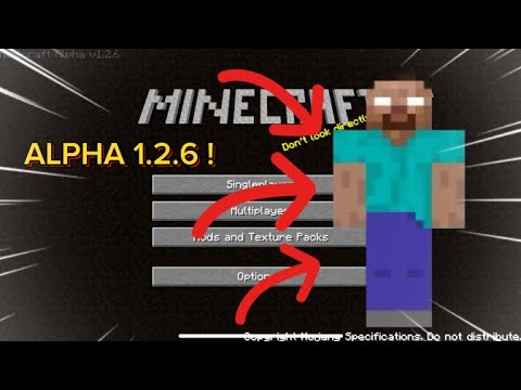 Minecraft Alpha 1.2.6 - EP 01 - YouTube