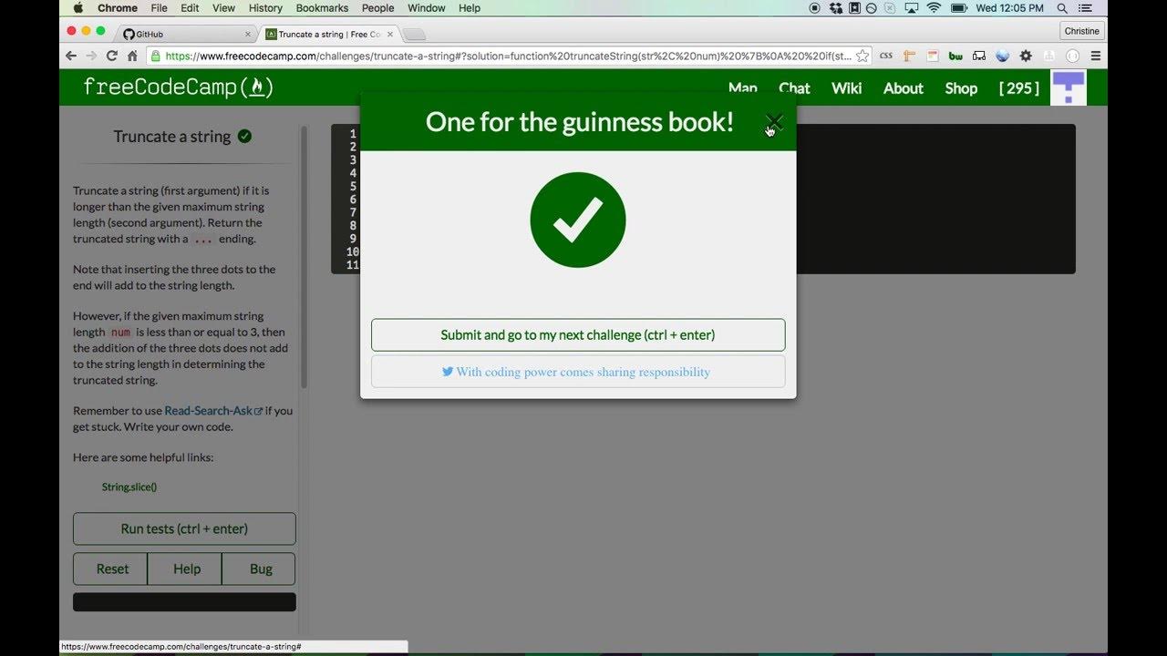 Free Code Camp: Truncate a String - YouTube