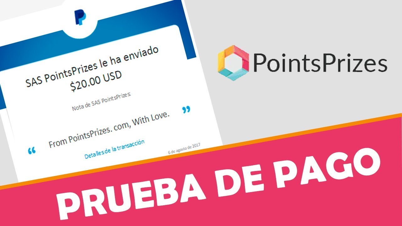 POINTS PRIZES PAGA: PRUEBA DE PAGO - YouTube