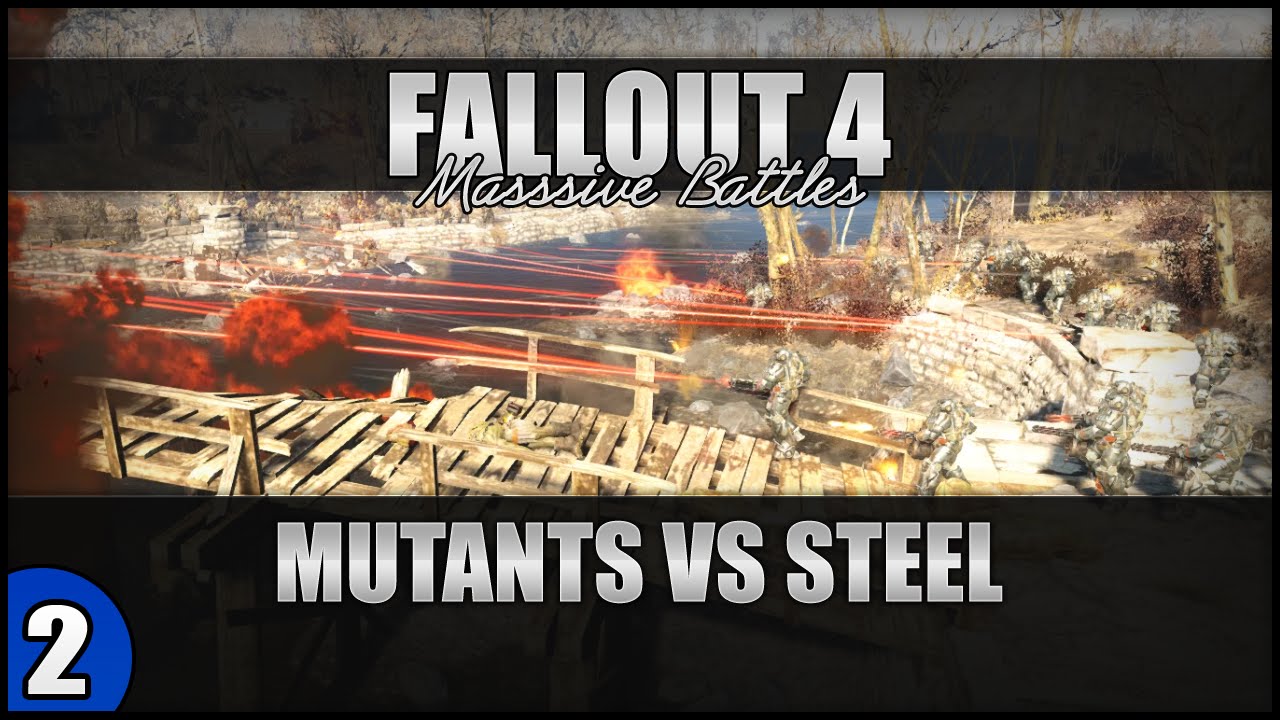 Fallout 4 Battles - Mutants Vs Brotherhood Of Steel! - YouTube