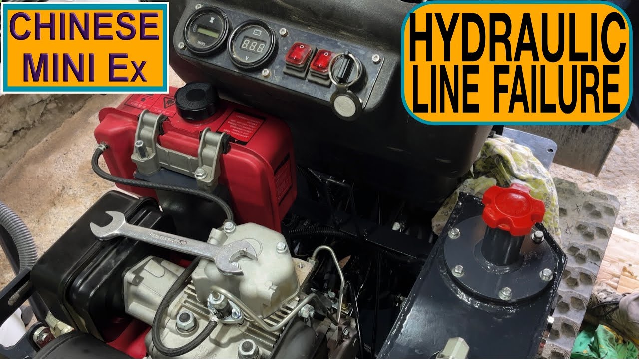 Chines Mini Excavator | Hydraulic Failure - YouTube