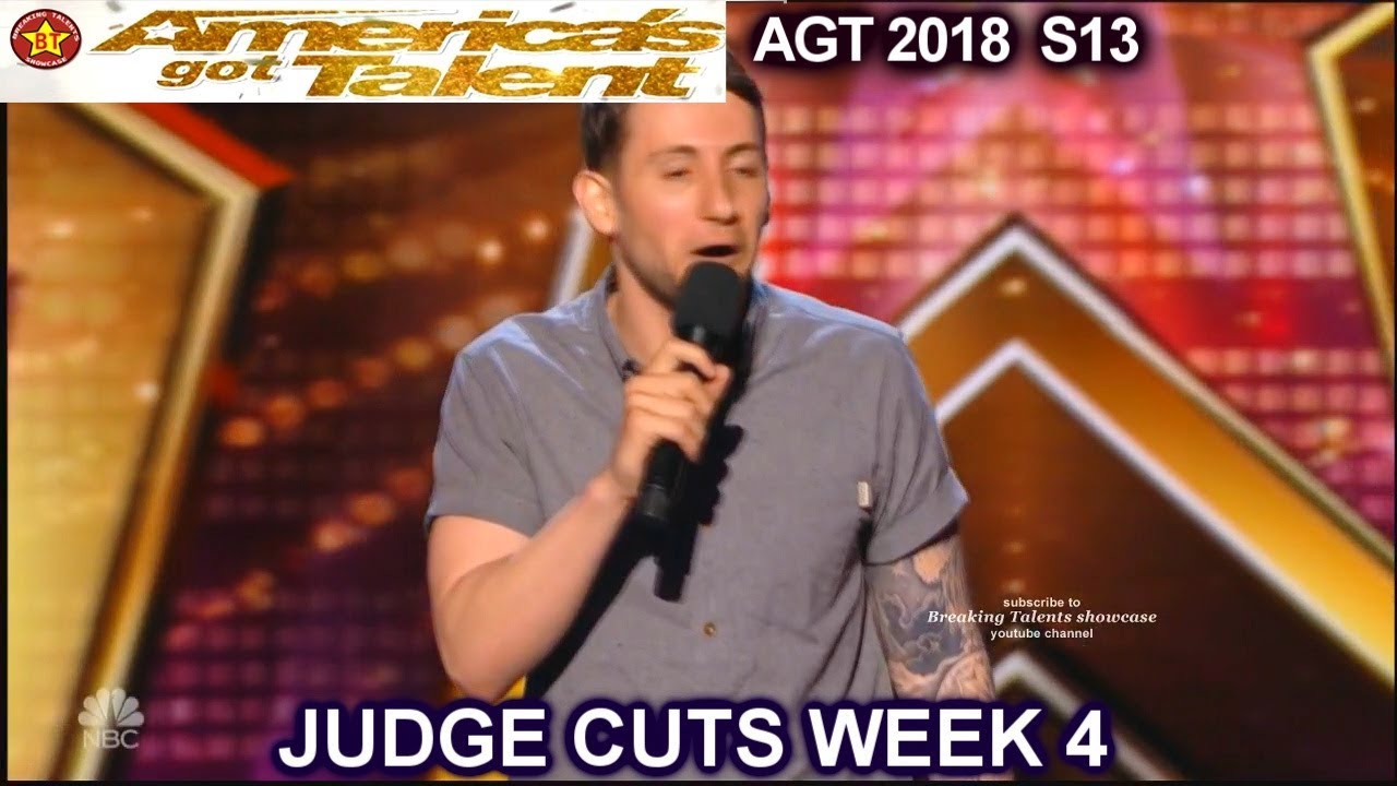 Samuel J Comroe Stand Up Comedian America's Got Talent 2018 Judge Cuts ...