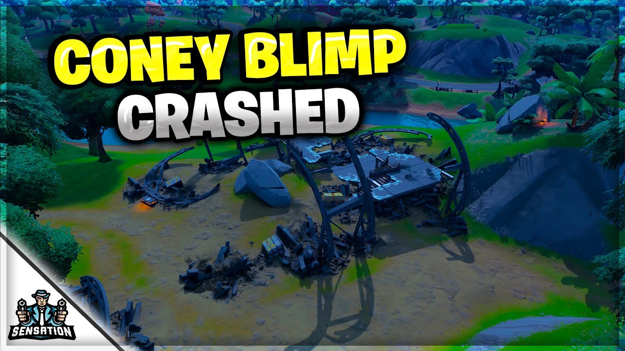 CONEY CROSSROADS BLIMP HAS CRASHED IN FORTNITE - YouTube