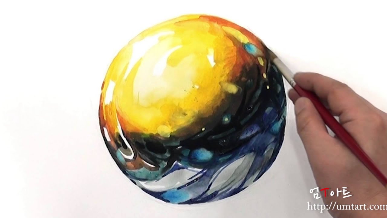 How to paint the reflective sphere by Um KyungHo - YouTube