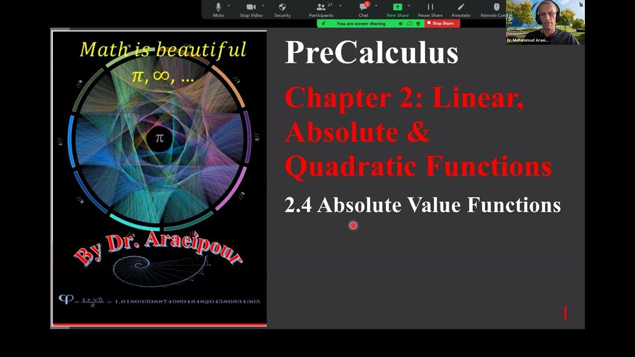 2024 Fall Sec 2.4 Absolute value Functions - YouTube