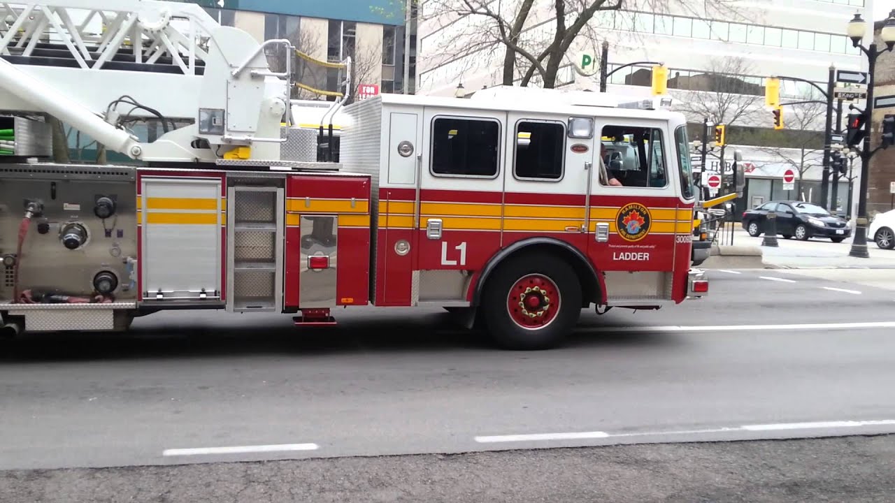 Hamilton Fire- Ladder 1 Responding- medical call - YouTube