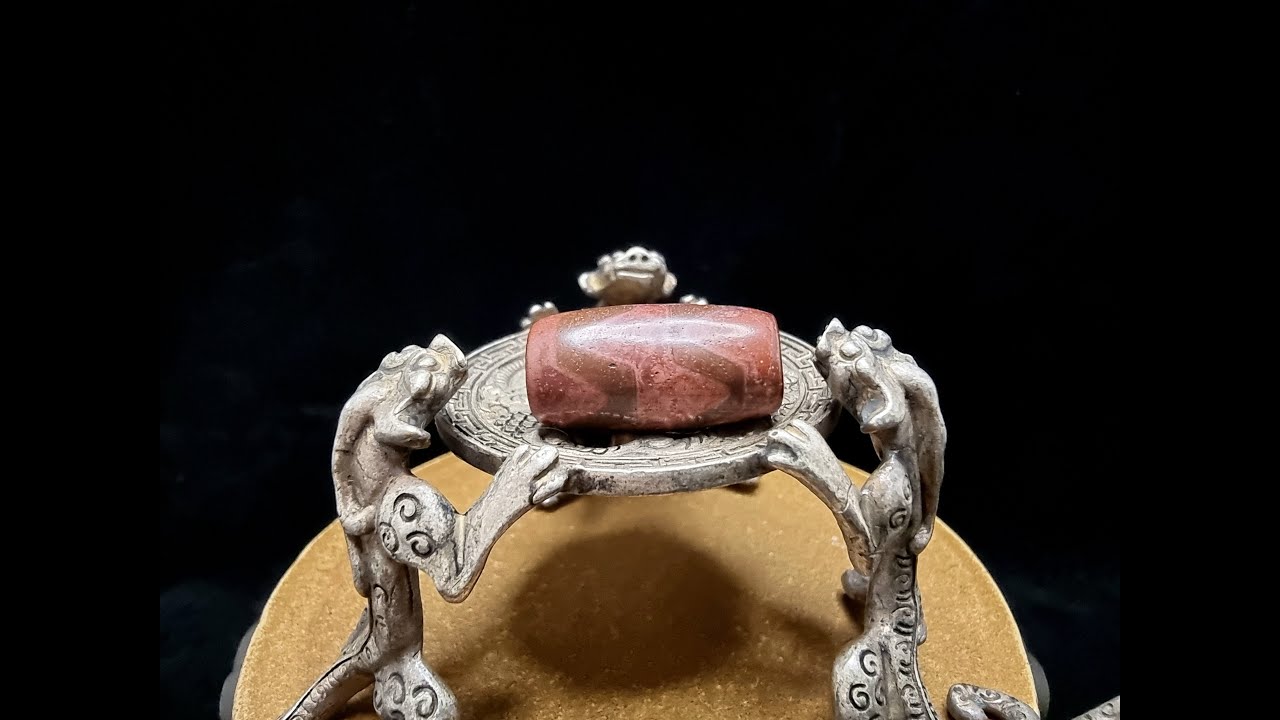 Batu Akik Dzi Blood Jade Tiger Tooth Fang Bless Tua Tibet 21mm E1869A ...