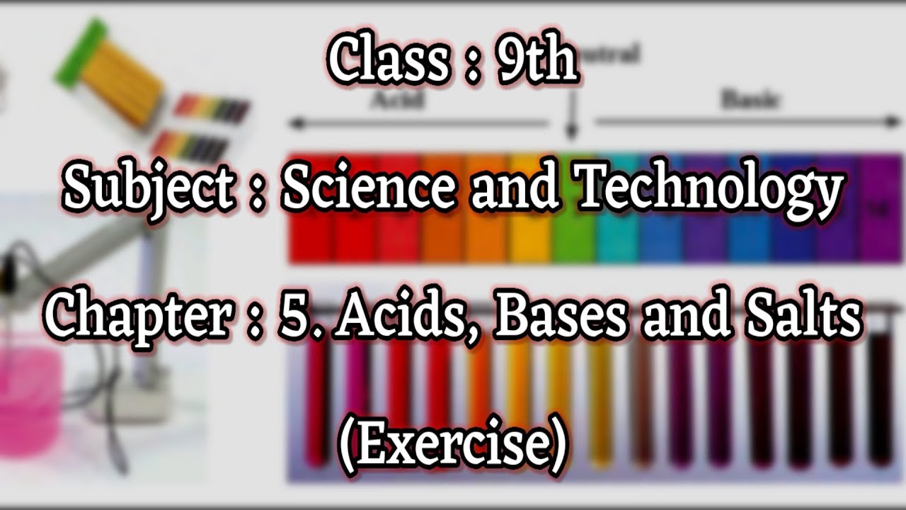 acids bases and salts class 9 exercise | questions answers | class 9 ...