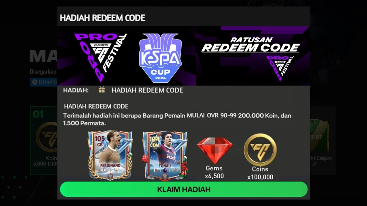 UPDATE 2 KODE REDEEM FC MOBILE TERBARU HARI INI | CARA REDEEM KODE DI FC MOBILE‼️ - YouTube