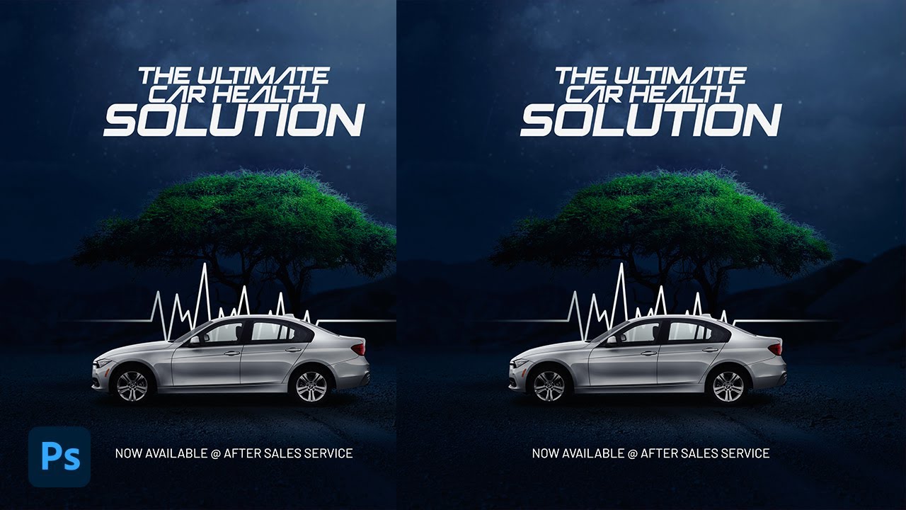 Photoshop Manipulation Tutorial | COMMERCIAL CAR POSTER BANNER DESIGN ...