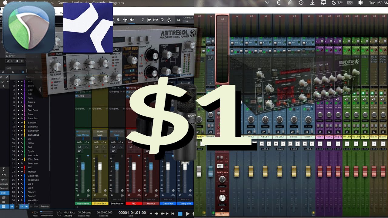 Reaper/Studio 1 Pro Hip-Hop Recording/Mixing Template - Slate Bundle ...