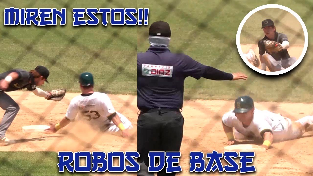 RECOPILACION DE ROBOS DE BASE CON OUT INCLUIDOS!!😎#beisbol - YouTube