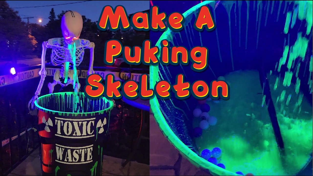 How to Make Pukey Skeleton for Halloween (DIY) - YouTube