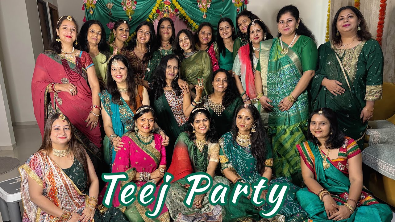 Teej Celebration💚🦚 | Entry with Song | TeejGames | Sawan Party ...