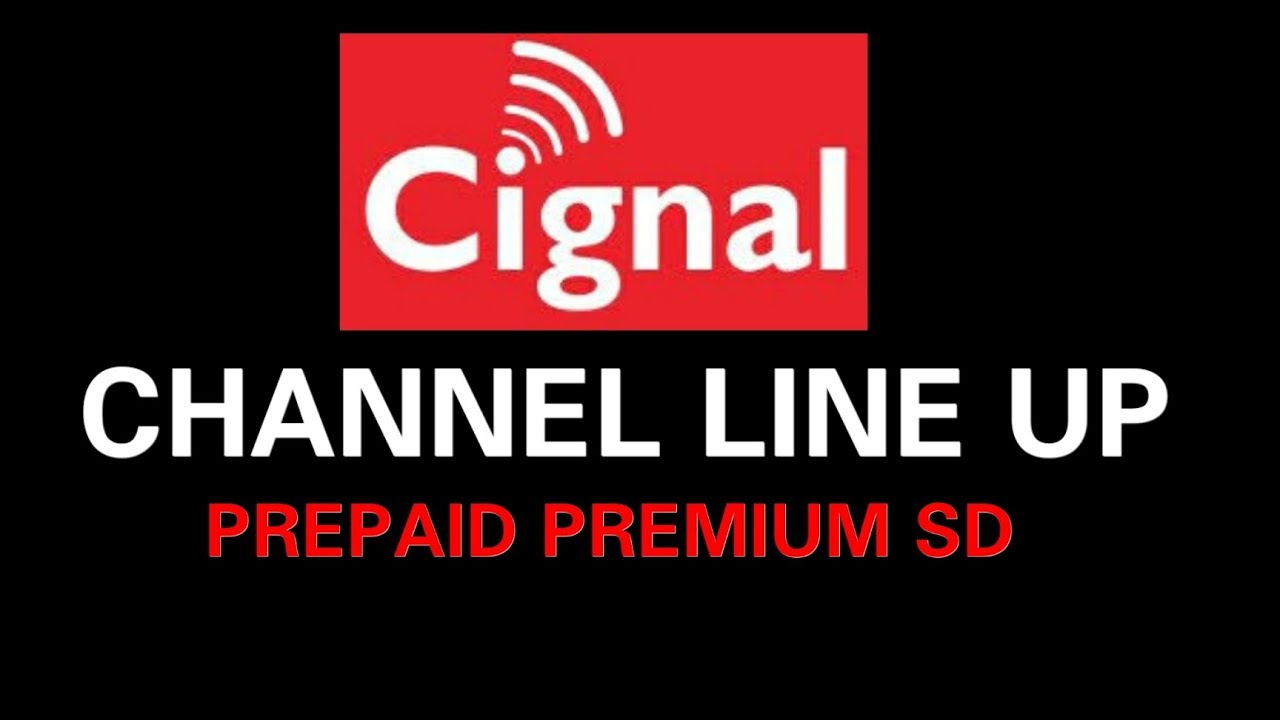 CIGNAL CHANNEL LIST SD 2020 - YouTube