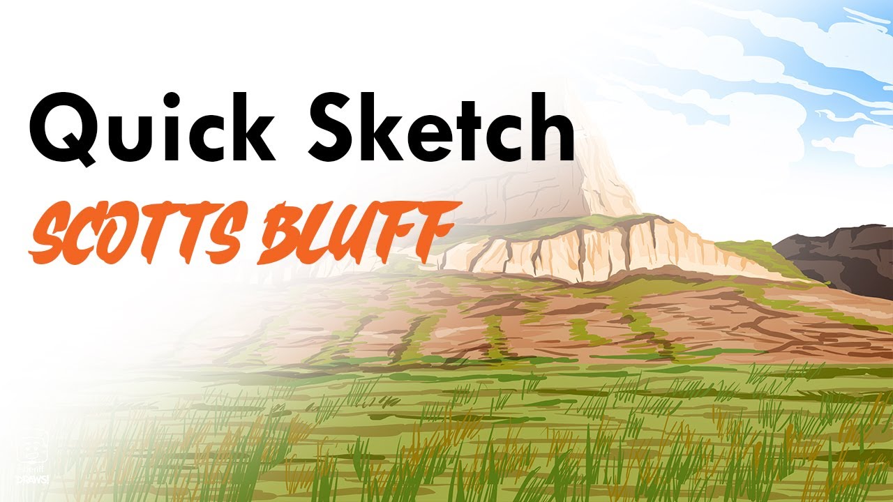 Day 2- DAILY QUICK SKETCH- SCOTTS BLUFF NATIONAL MONUMENT NEBRASKA, USA ...