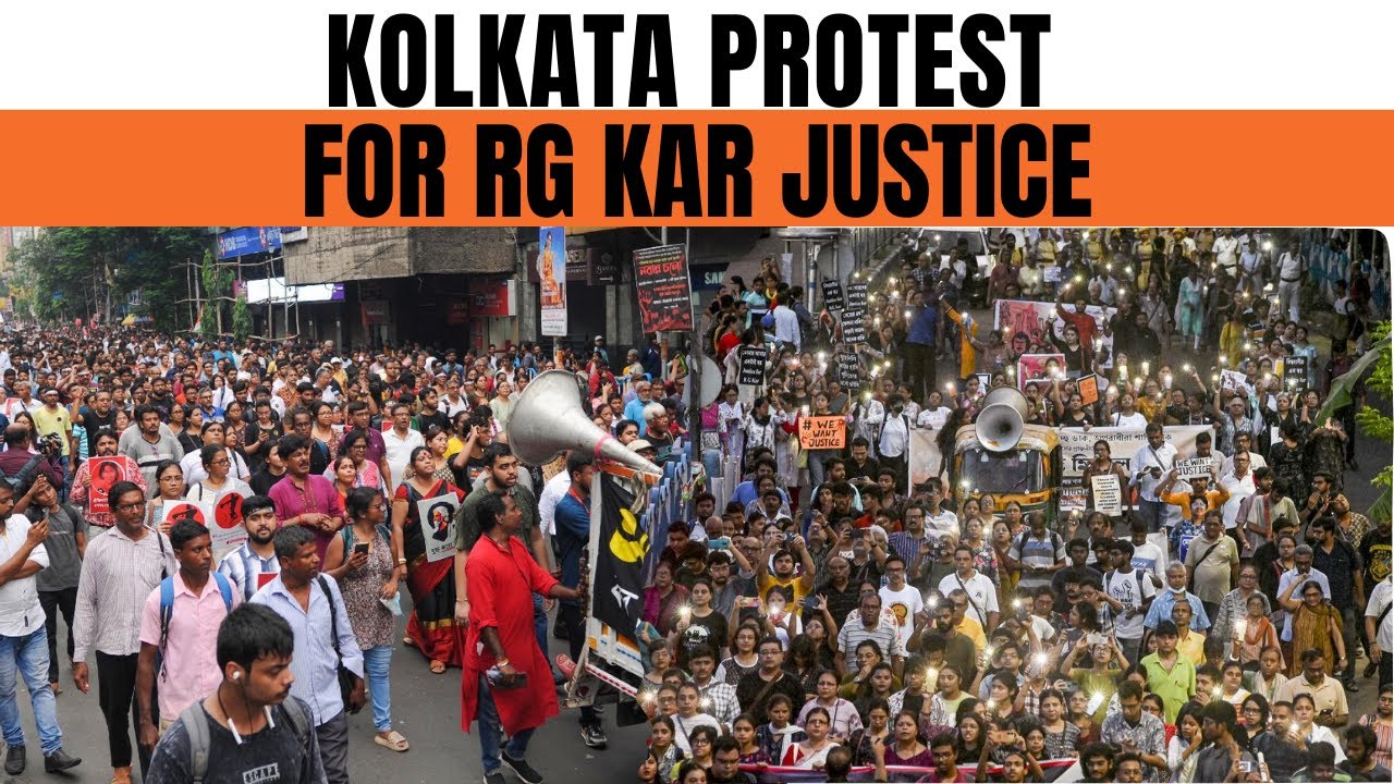 LIVE : Kolkata Citizens Protest for Justice | RG KAR College Incident ...