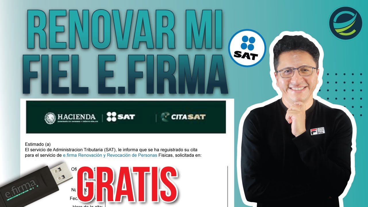 Como RENOVAR mi FIEL E-FIRMA, Firma Electrónica SAT-GRATIS🔥 - YouTube