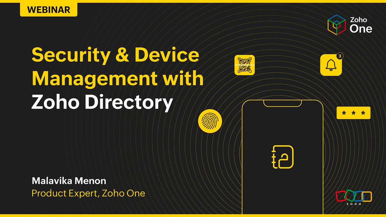 Security and Device Management with Zoho Directory - YouTube